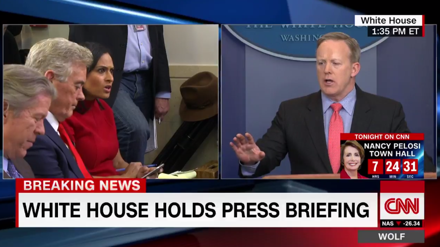 WATCH: WH Press Sec. Sean Spicer Gets Into It With Reporter Over Trump ... WATCH: WH Press Sec. Sean Spicer Gets Into It With Reporter Over Trump ...